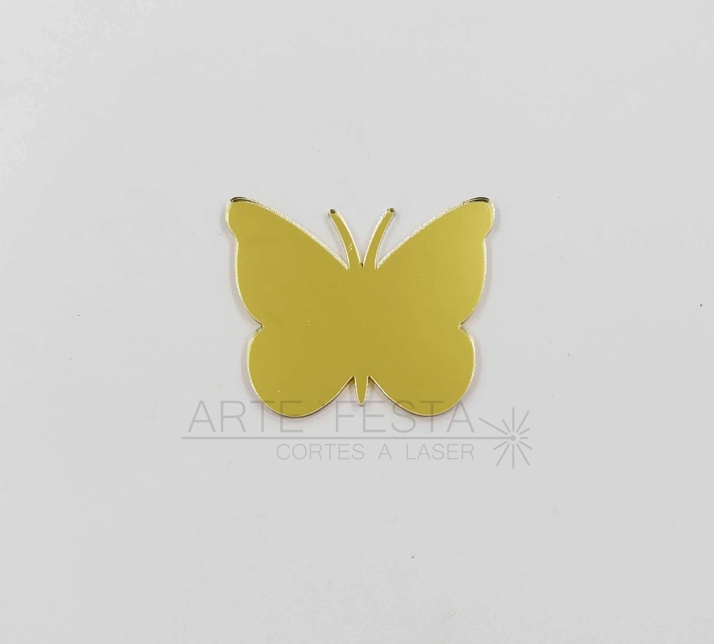 Aplique Espelhado Silhueta Borboleta Mod 04 Jardim Arte Festa Cortes A Laser