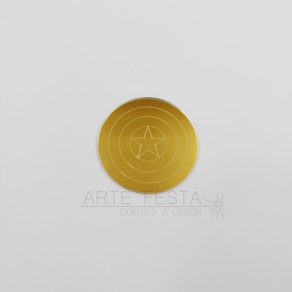 Aplique espelhado Escudo do Capitão América -Heróis – Arte Festa Cortes ...